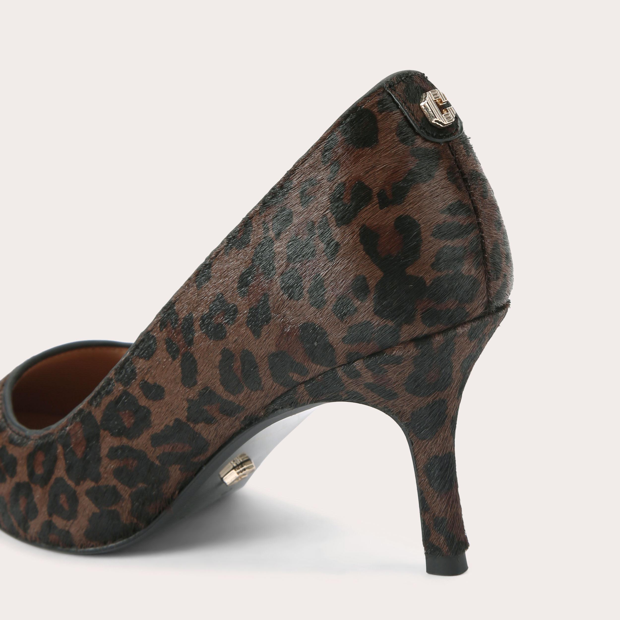 POMPEII COURT Leopard Print Calfhair Court Heel by CARVELA