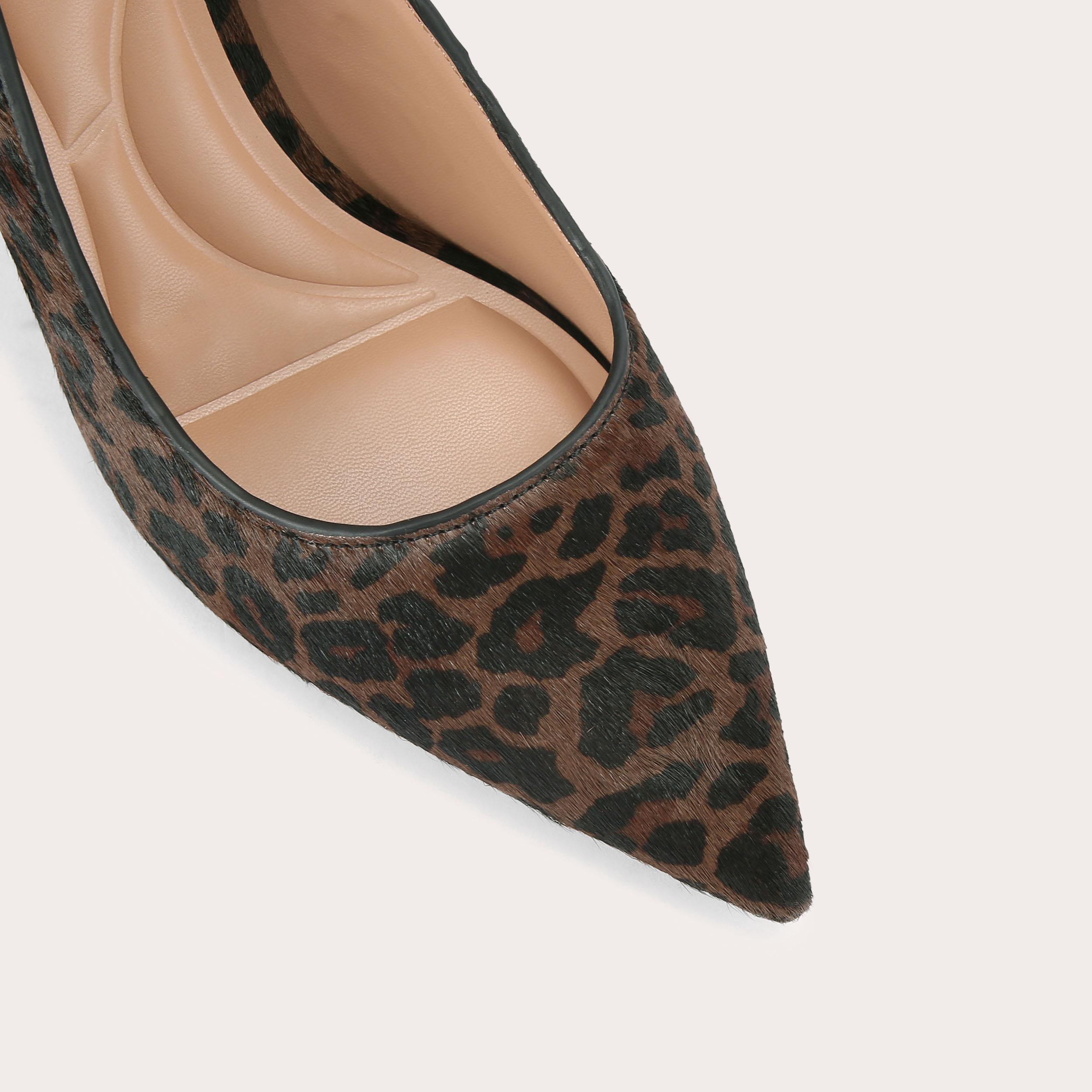 POMPEII COURT Leopard Print Calfhair Court Heel by CARVELA