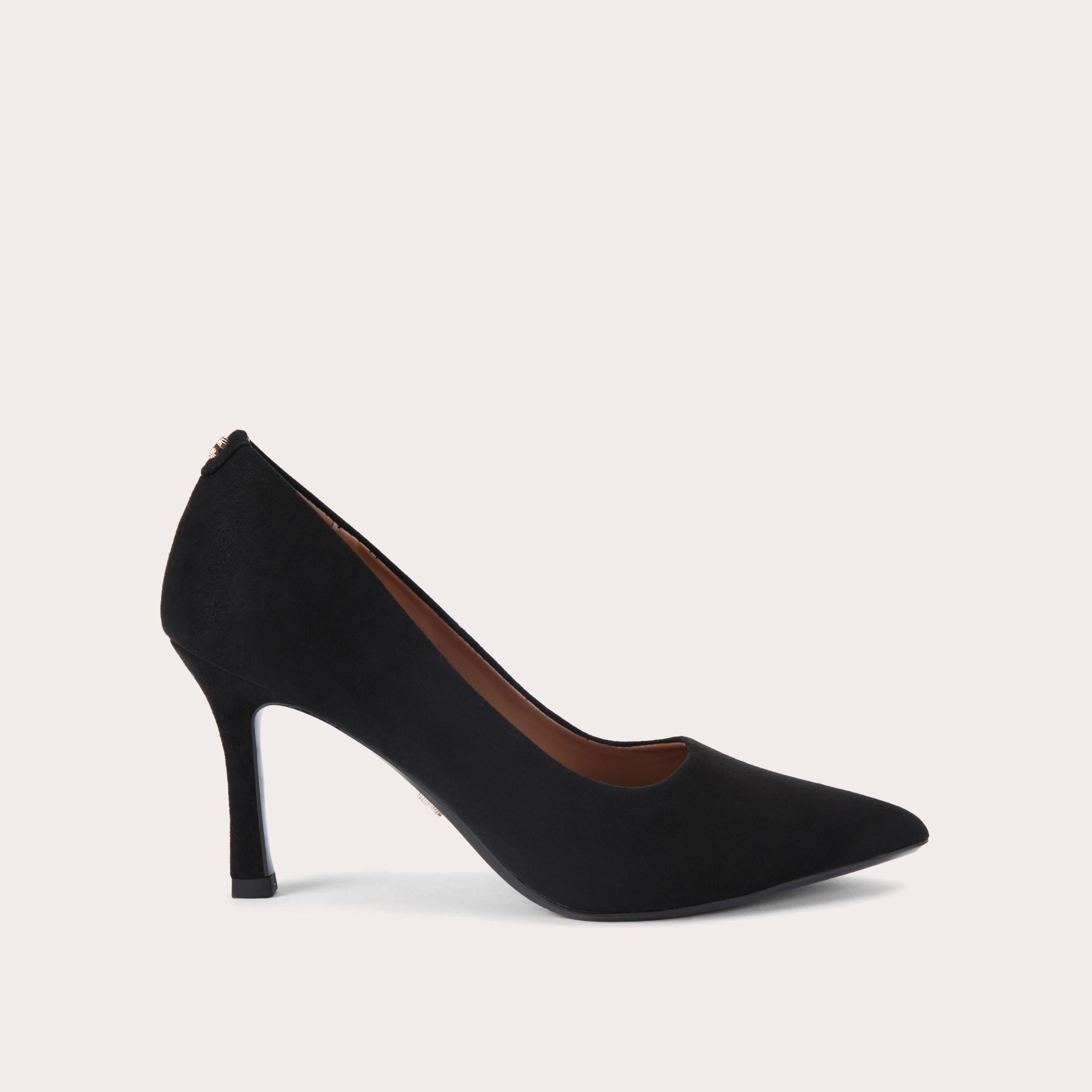 CORLETTA COURT WIDE FIT Black Microsuede Wide Fit Heel by CARVELA
