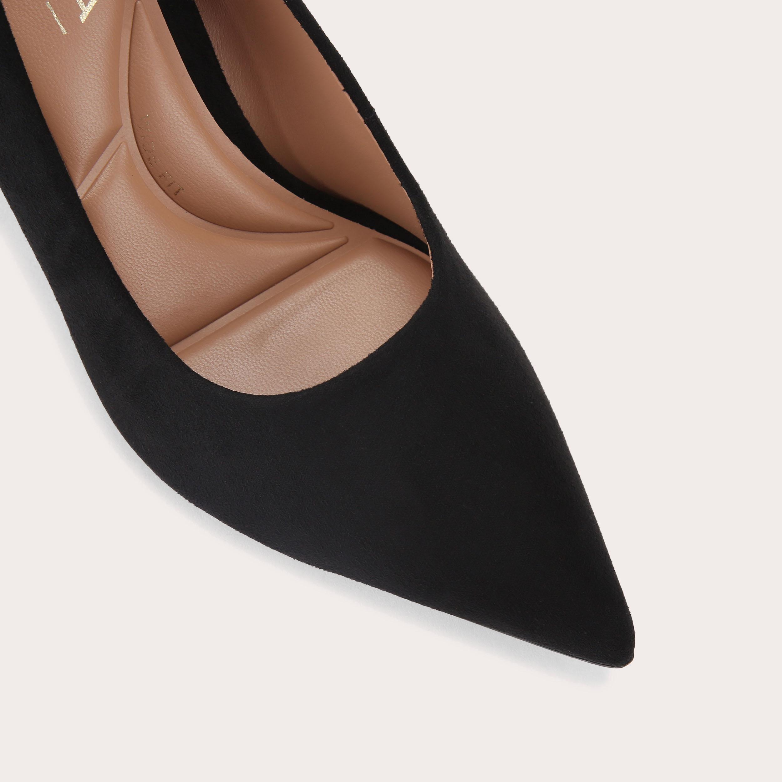 CORLETTA COURT WIDE FIT Black Microsuede Wide Fit Heel by CARVELA