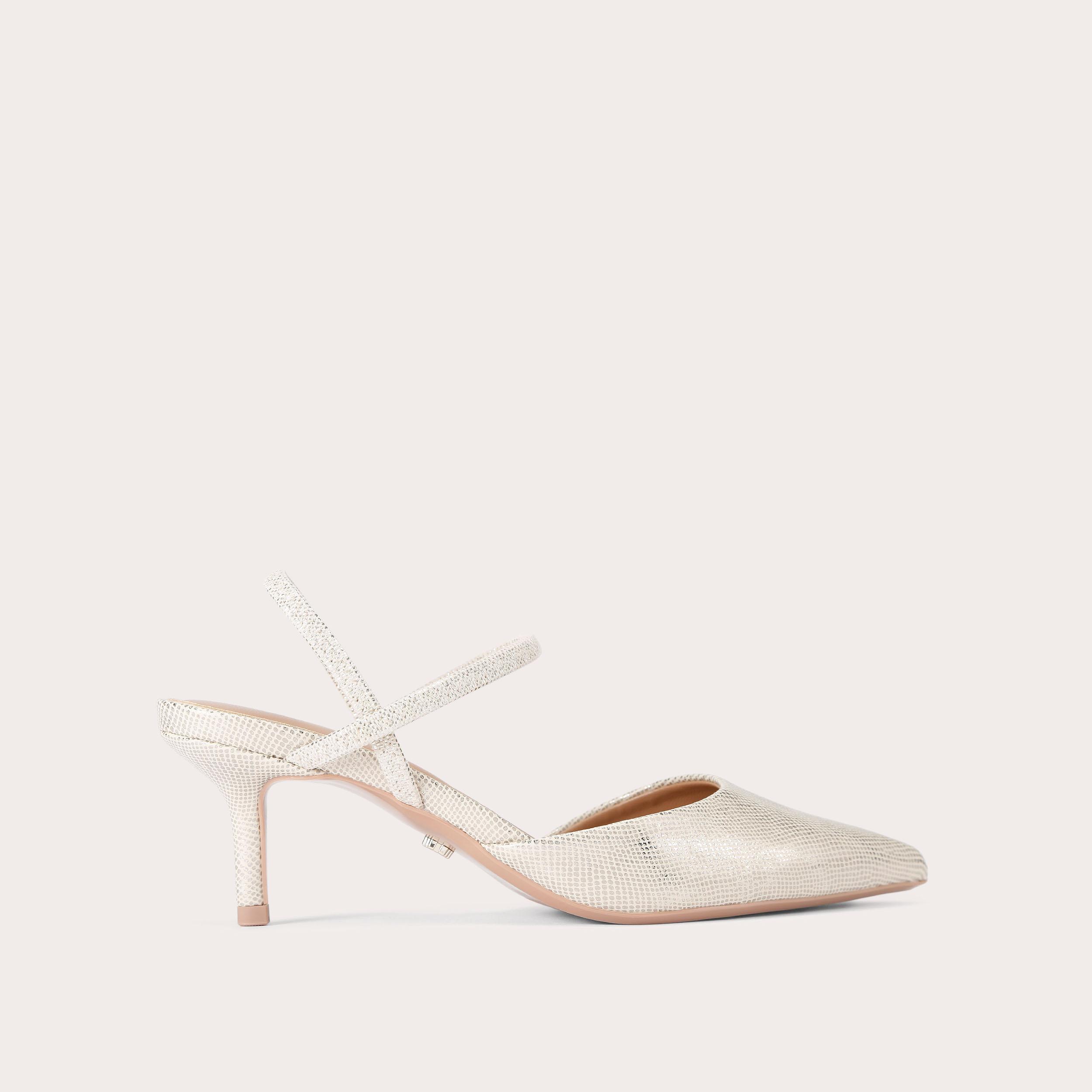 PASTELLO COURT Metallic Gold Point Heel by CARVELA