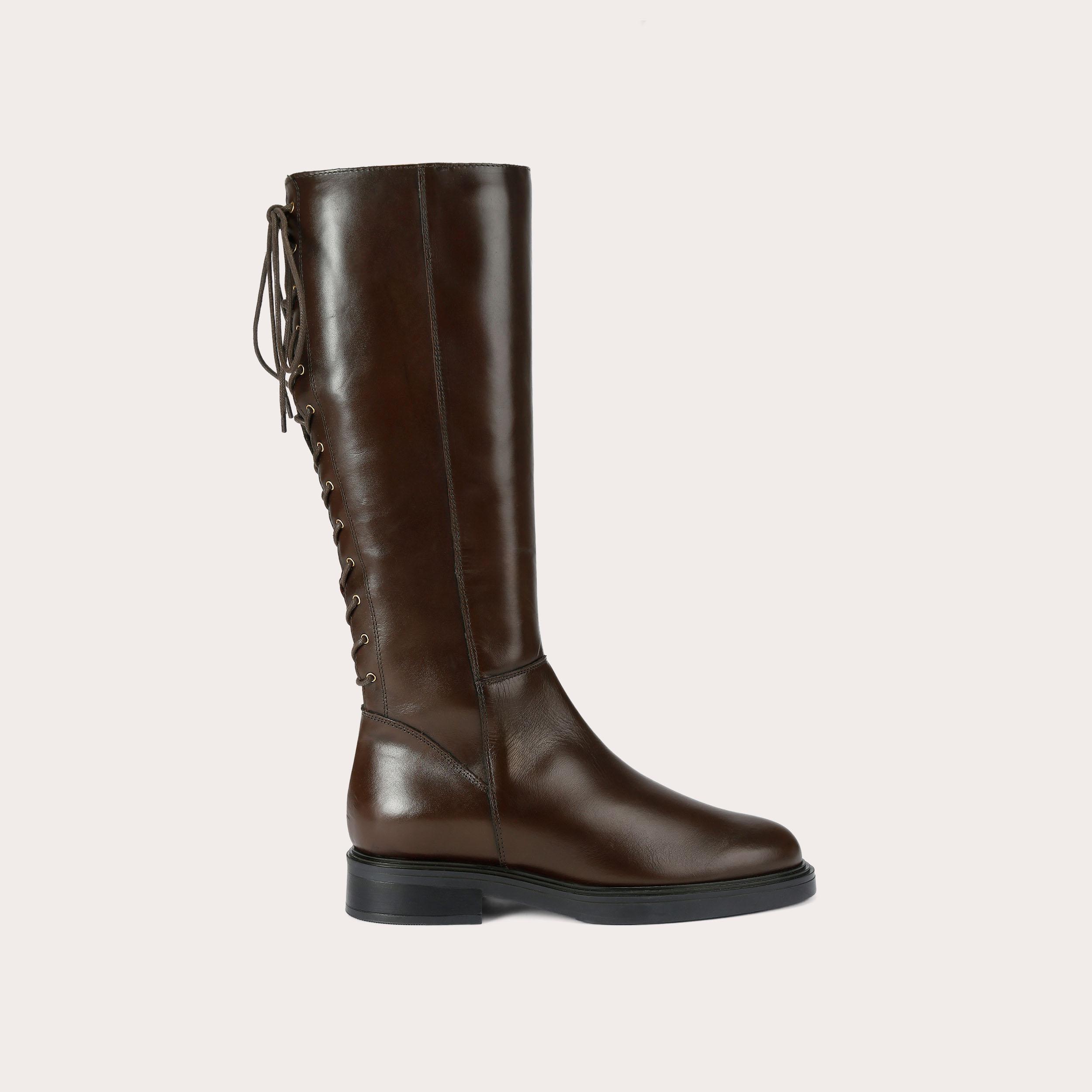 TRENTO KNEE Brown Leather Knee High Boot by CARVELA