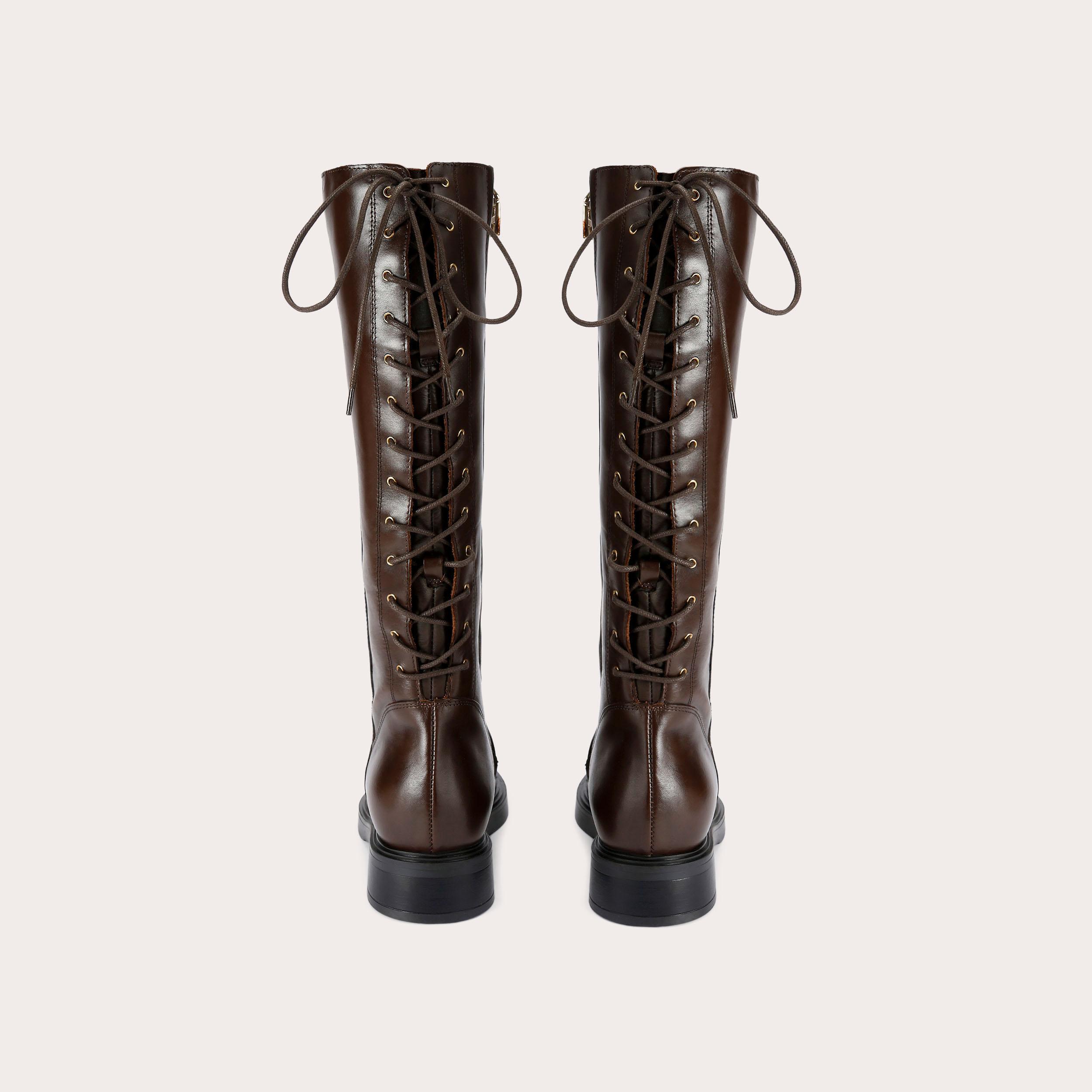 TRENTO KNEE Brown Leather Knee High Boot by CARVELA