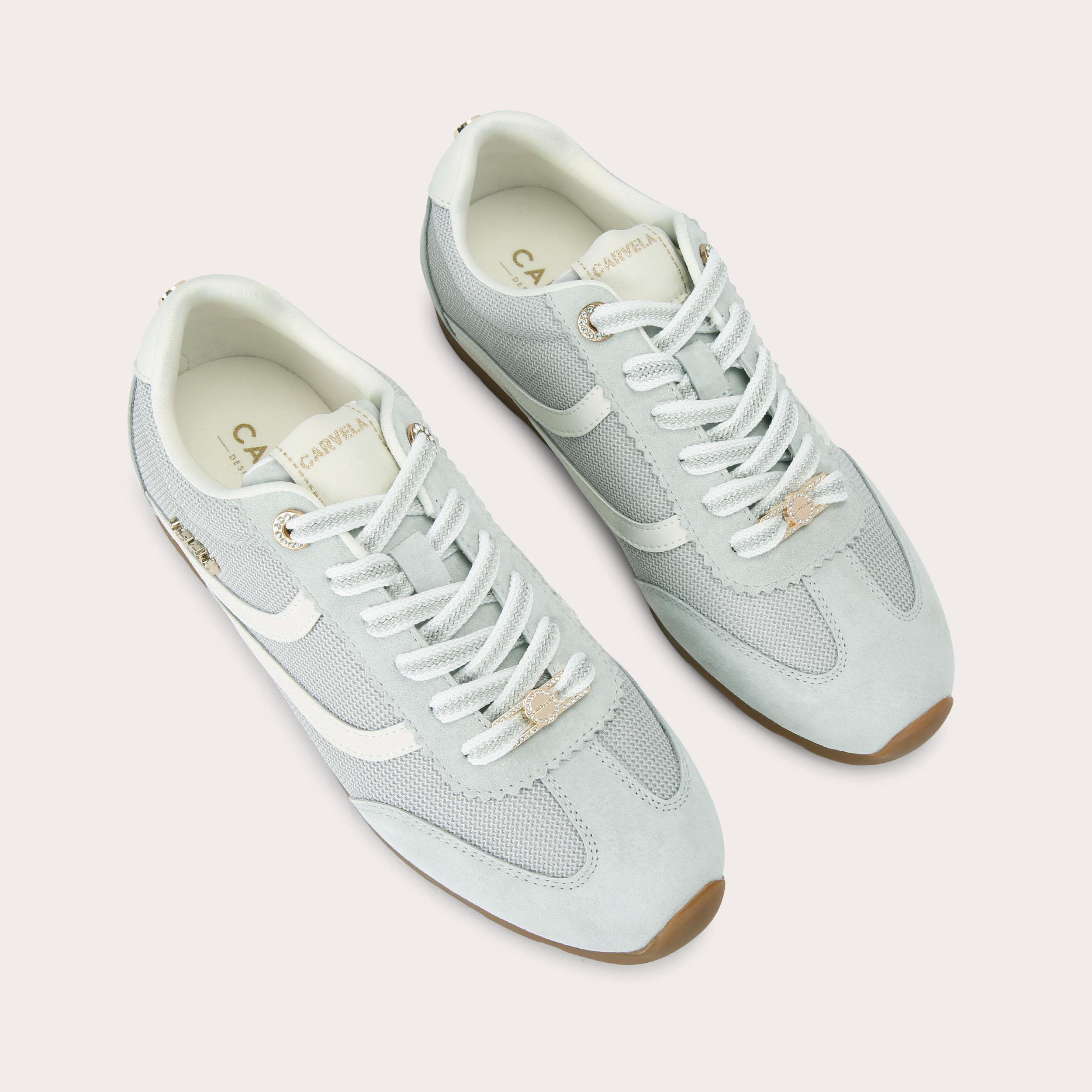 FLORENCE SNEAKER Pale Blue Lace Up Sneaker by Carvela
