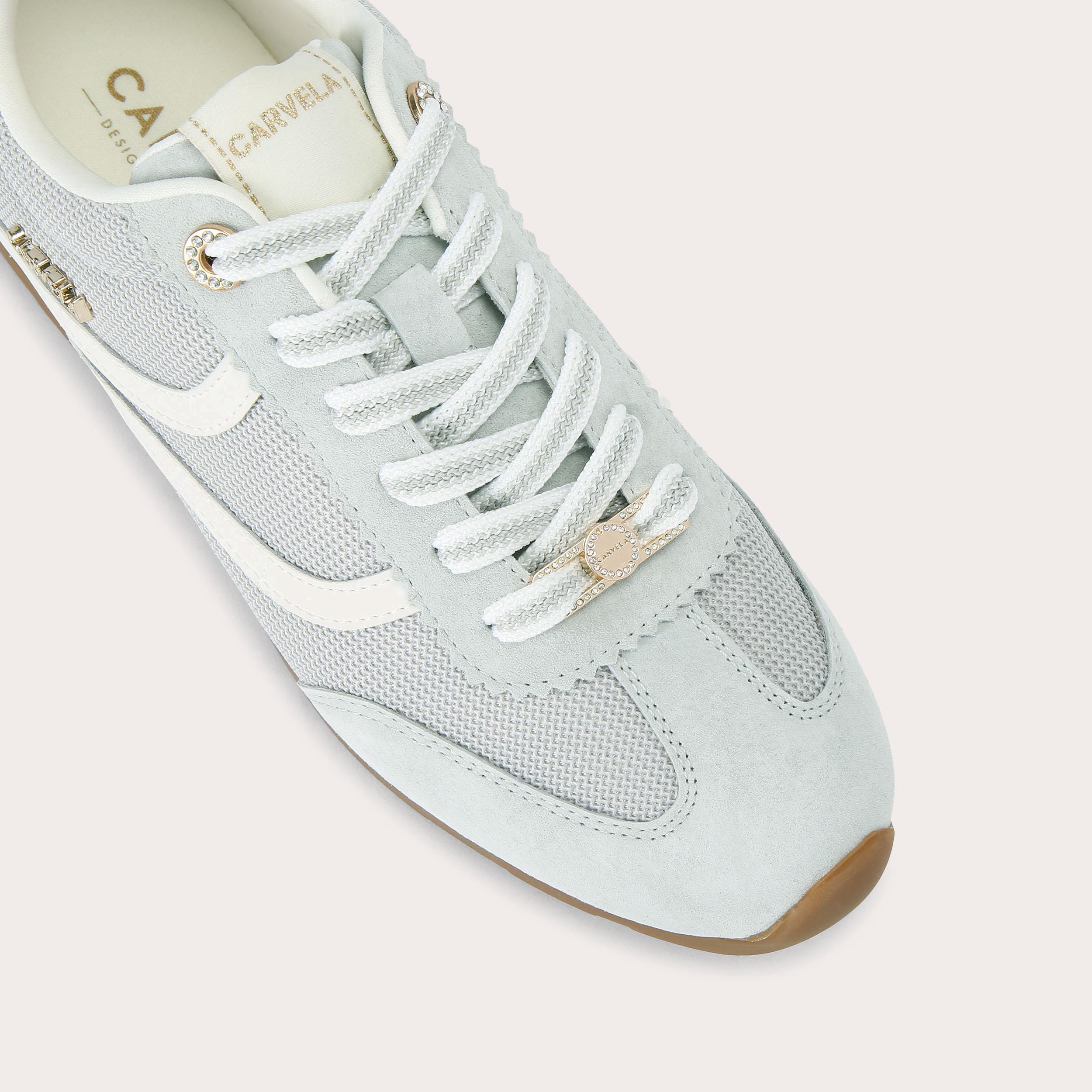 FLORENCE SNEAKER Pale Blue Lace Up Sneaker by Carvela