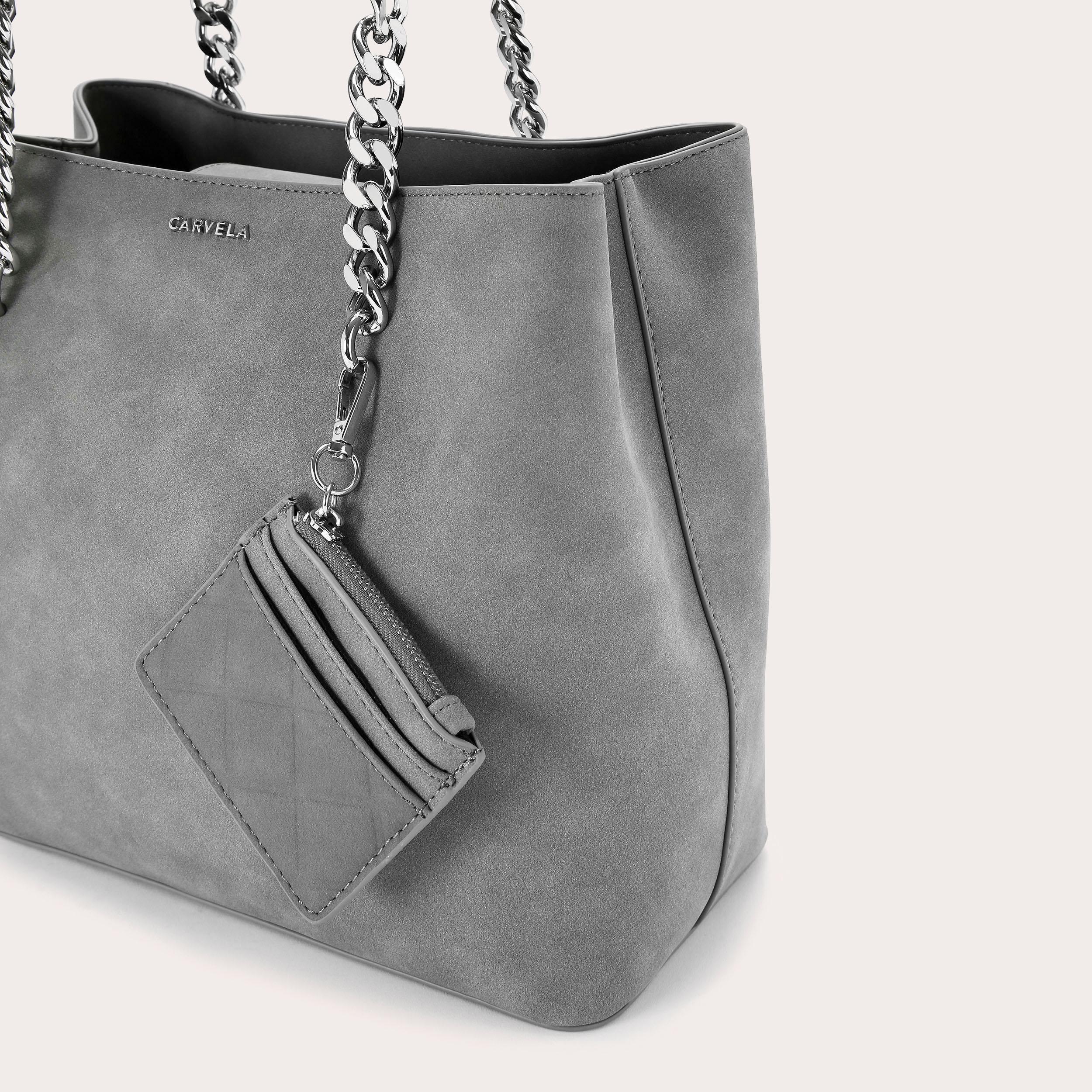 CAMMIE 2 Light Grey Tote Bag by CARVELA