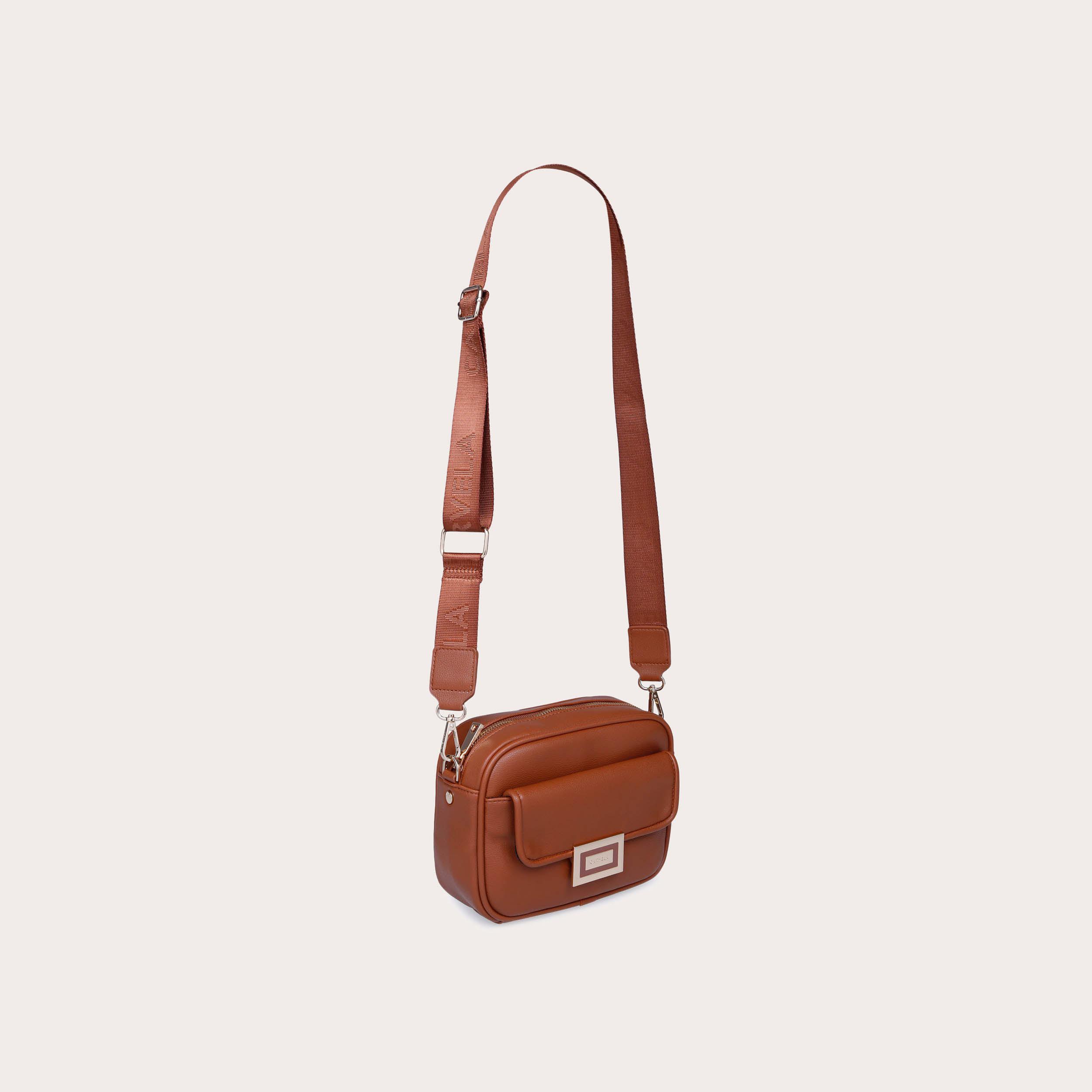 BOXY X BODY Tan Cross Body Bag by CARVELA