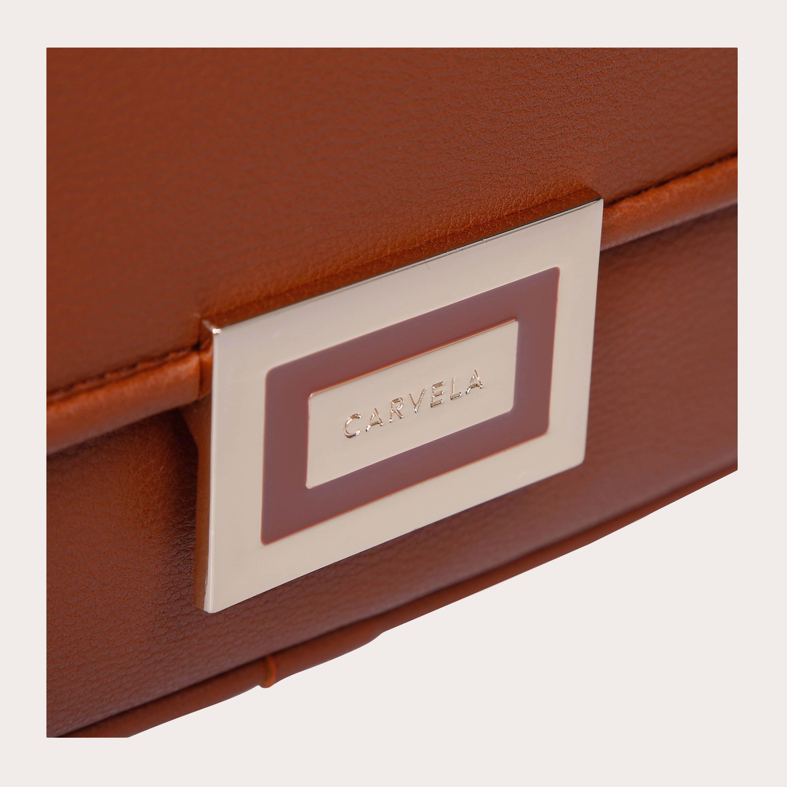 BOXY X BODY Tan Cross Body Bag by CARVELA