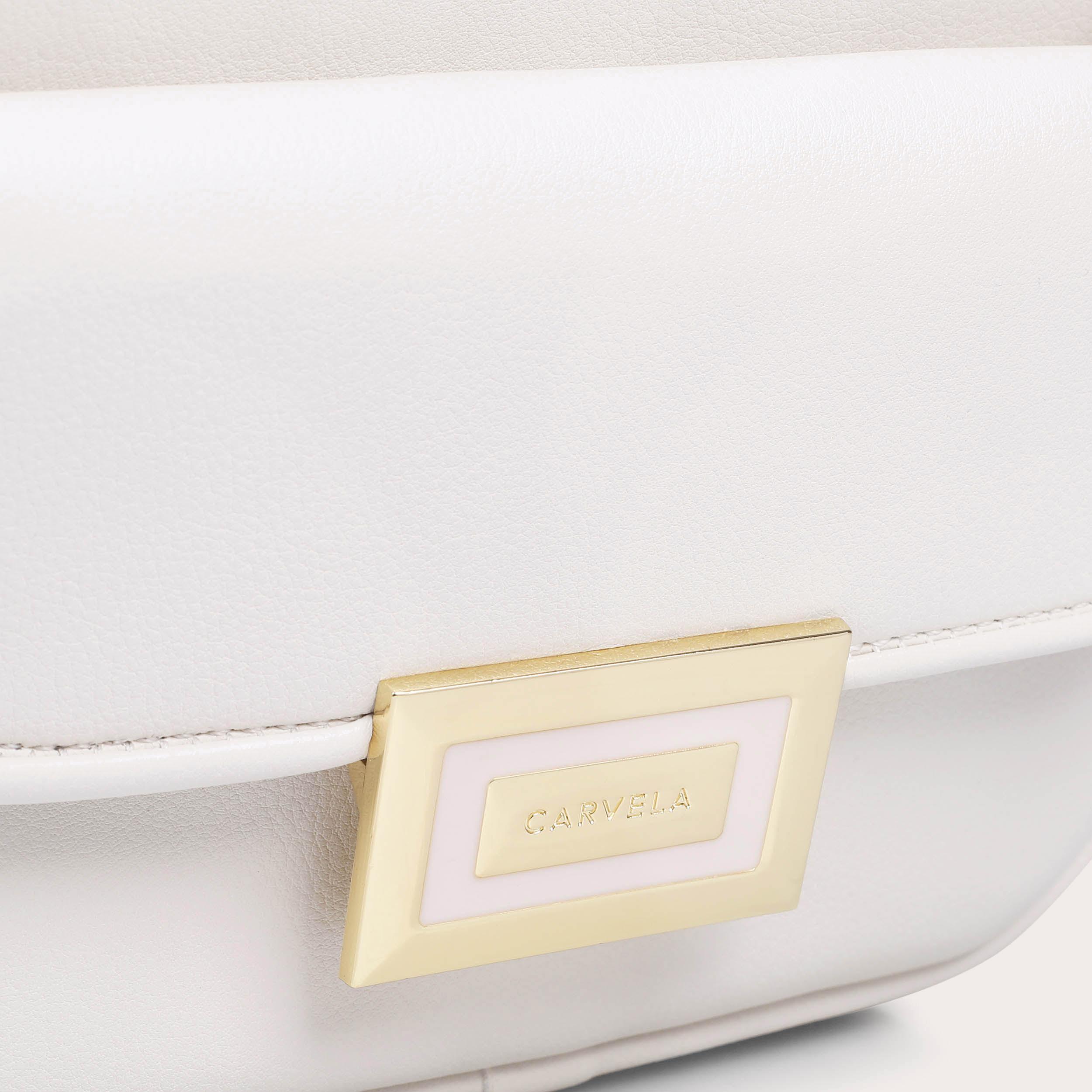 BOXY X BODY Bone Cross Body Square Bag by CARVELA