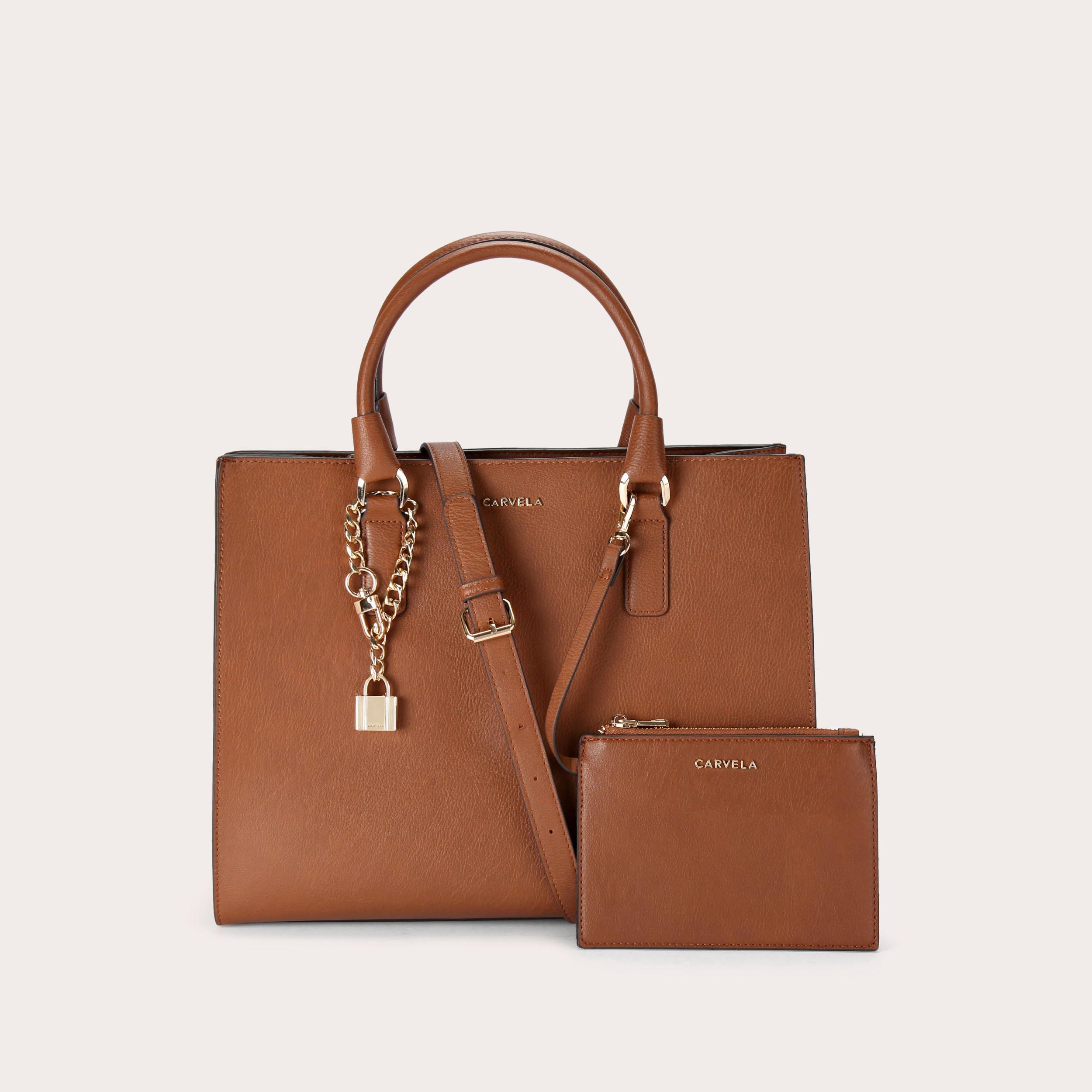 LATTE Tan Tote Bag by CARVELA
