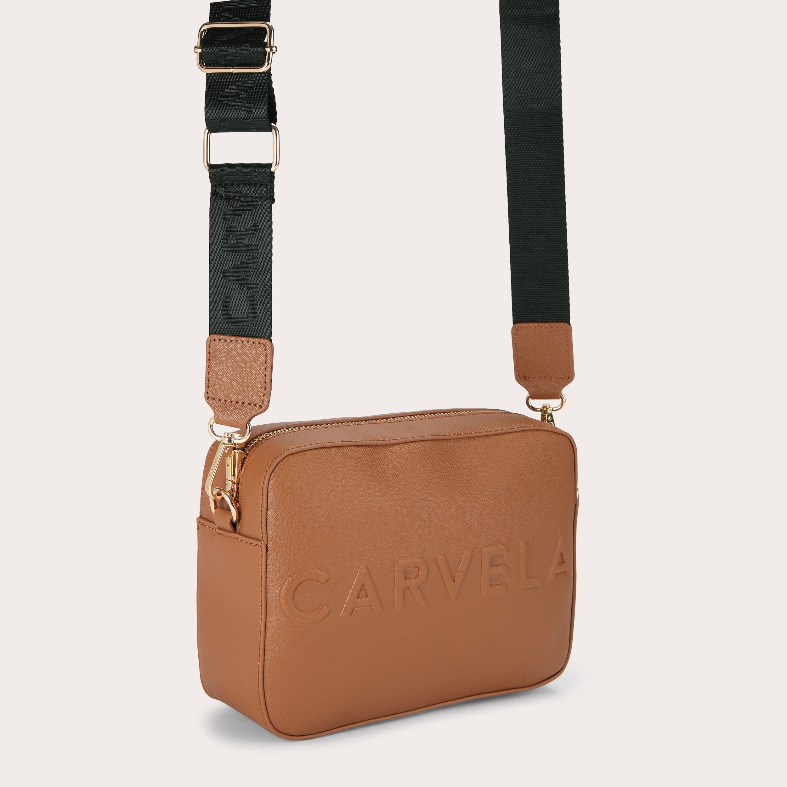 FRAME X BODY Tan Cross Body Bag by CARVELA