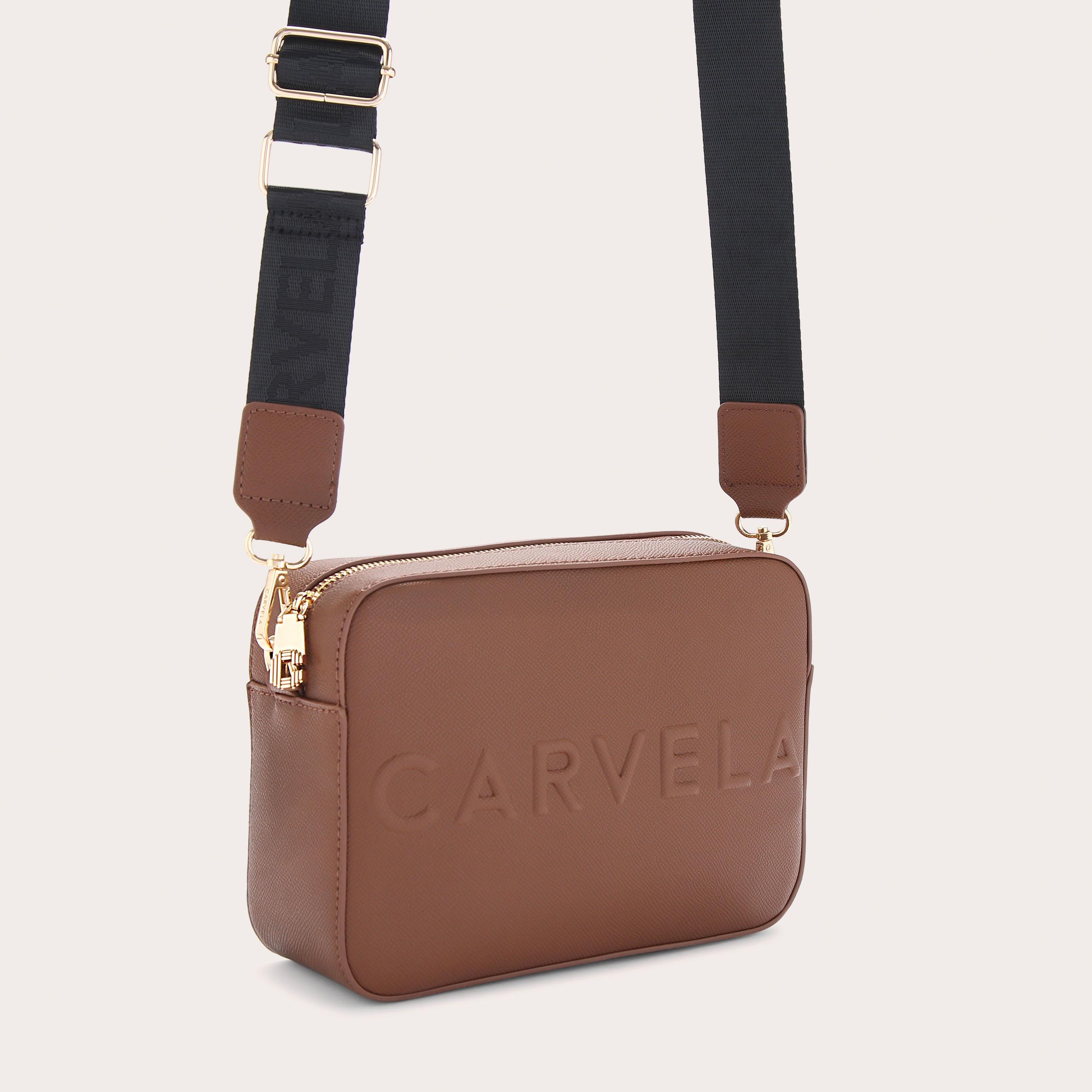 FRAME X BODY Tan Cross Body Bag by CARVELA