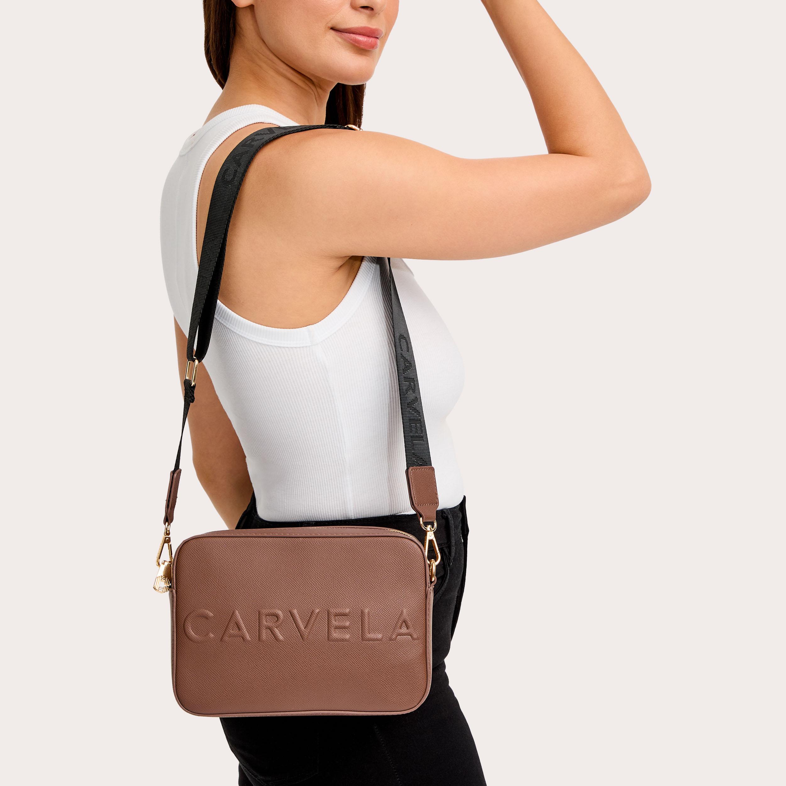 FRAME X BODY Tan Cross Body Bag by CARVELA
