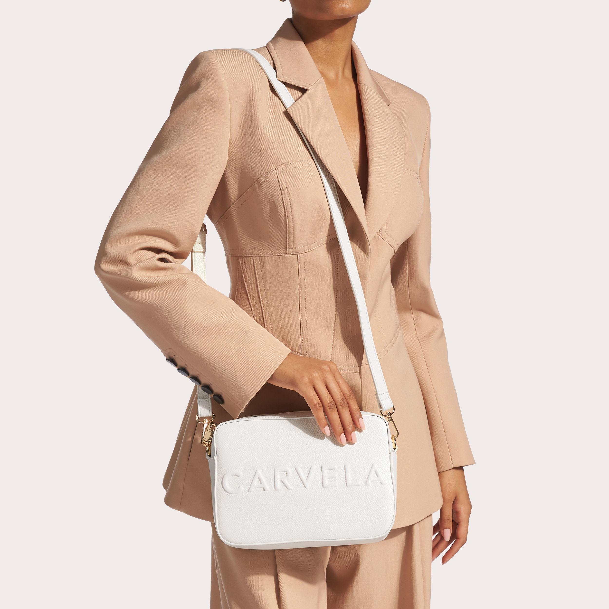 FRAME X BODY White Cross Body Bag by CARVELA