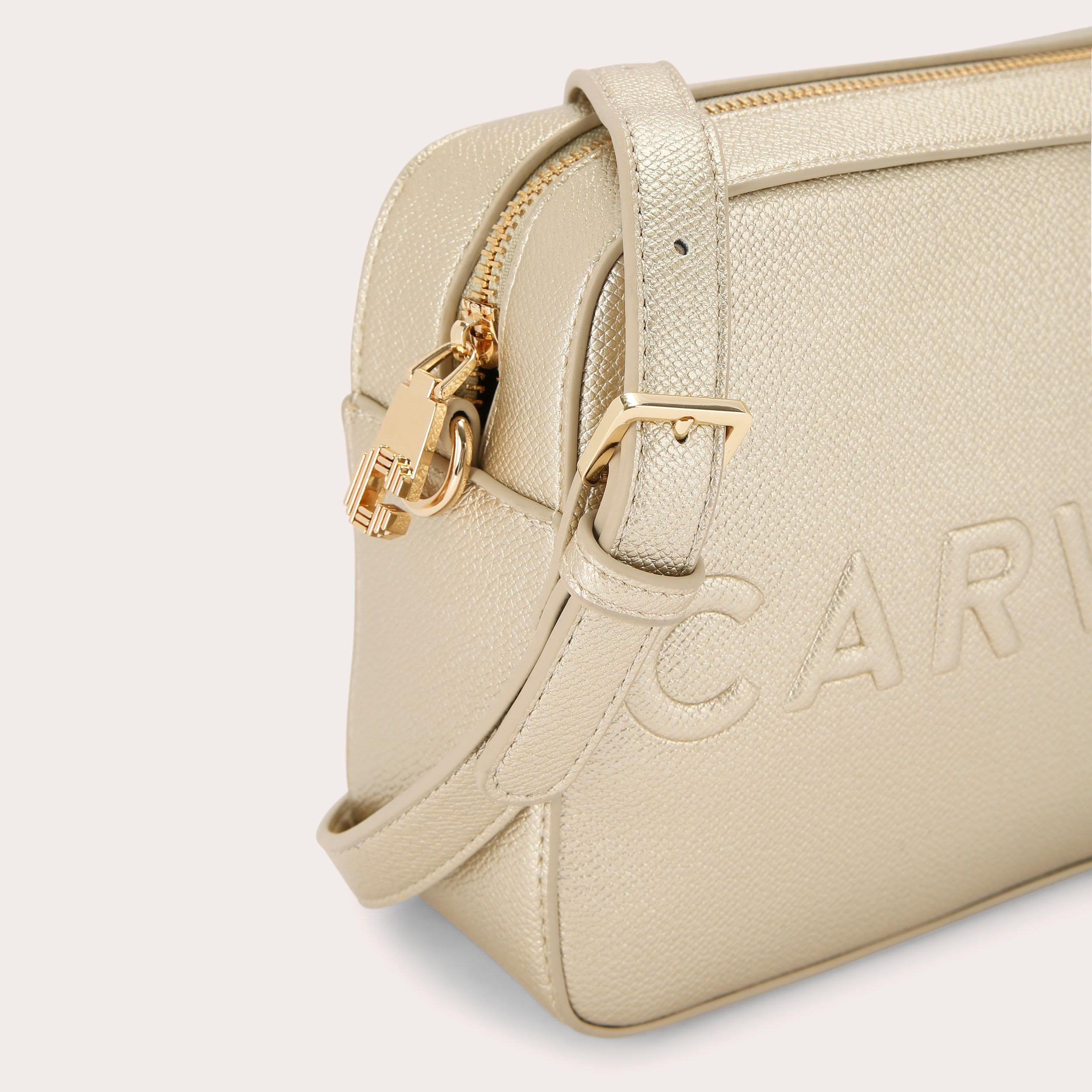FRAME X BODY Gold Metallic Cross Body by CARVELA