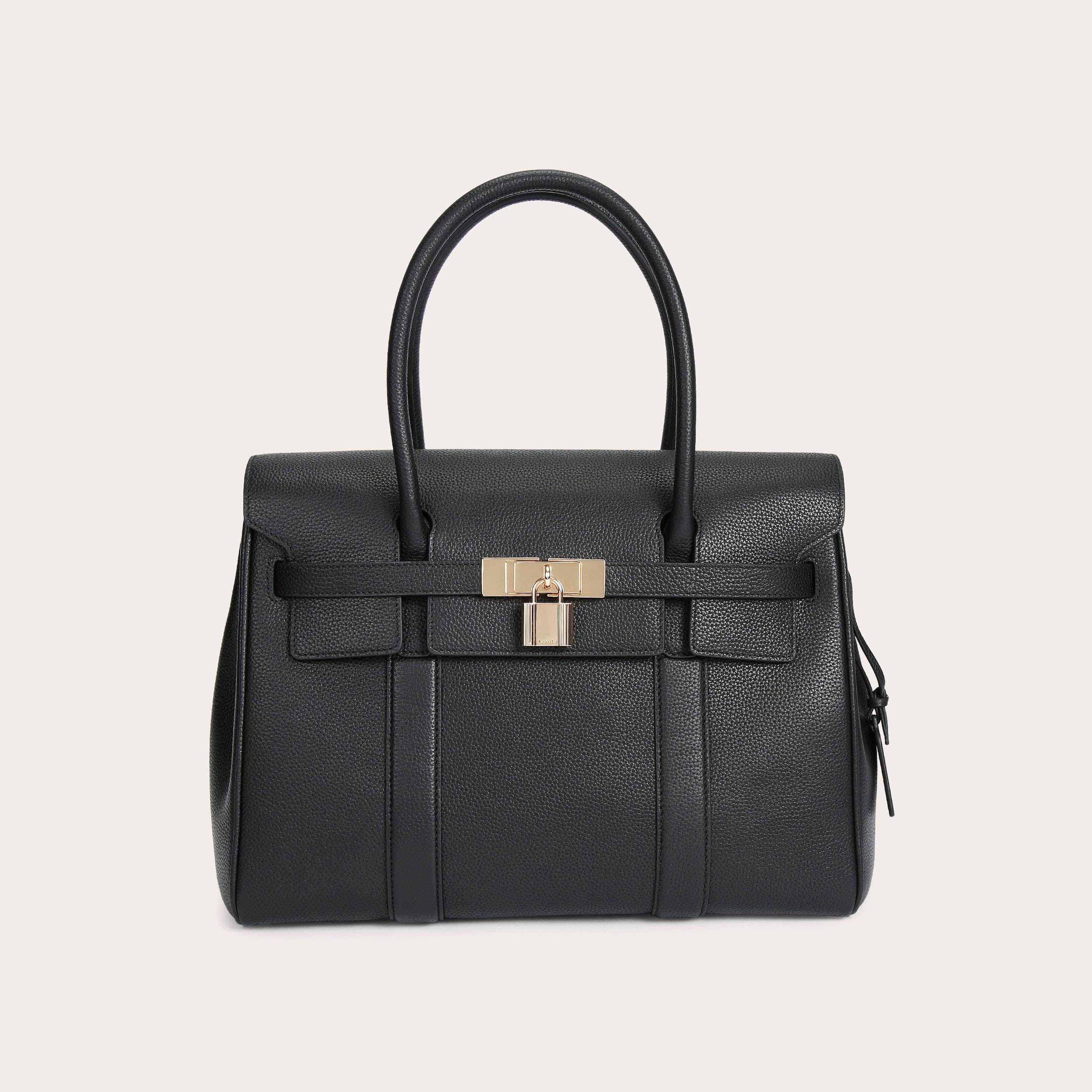 HENLEY LOCK TOTE Black Tote Bag by CARVELA