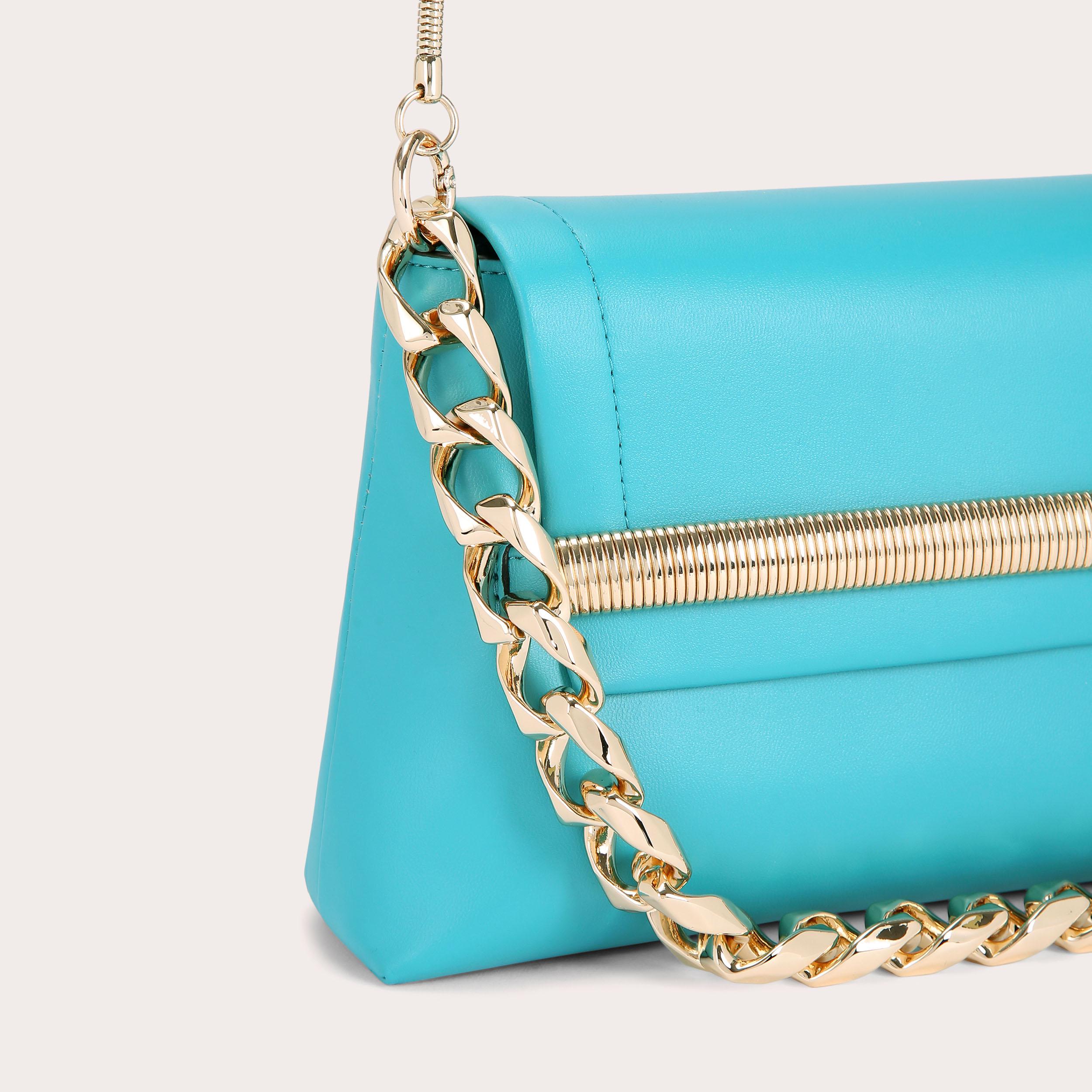 ROMA CLUTCH Blue Clutch Bag by CARVELA