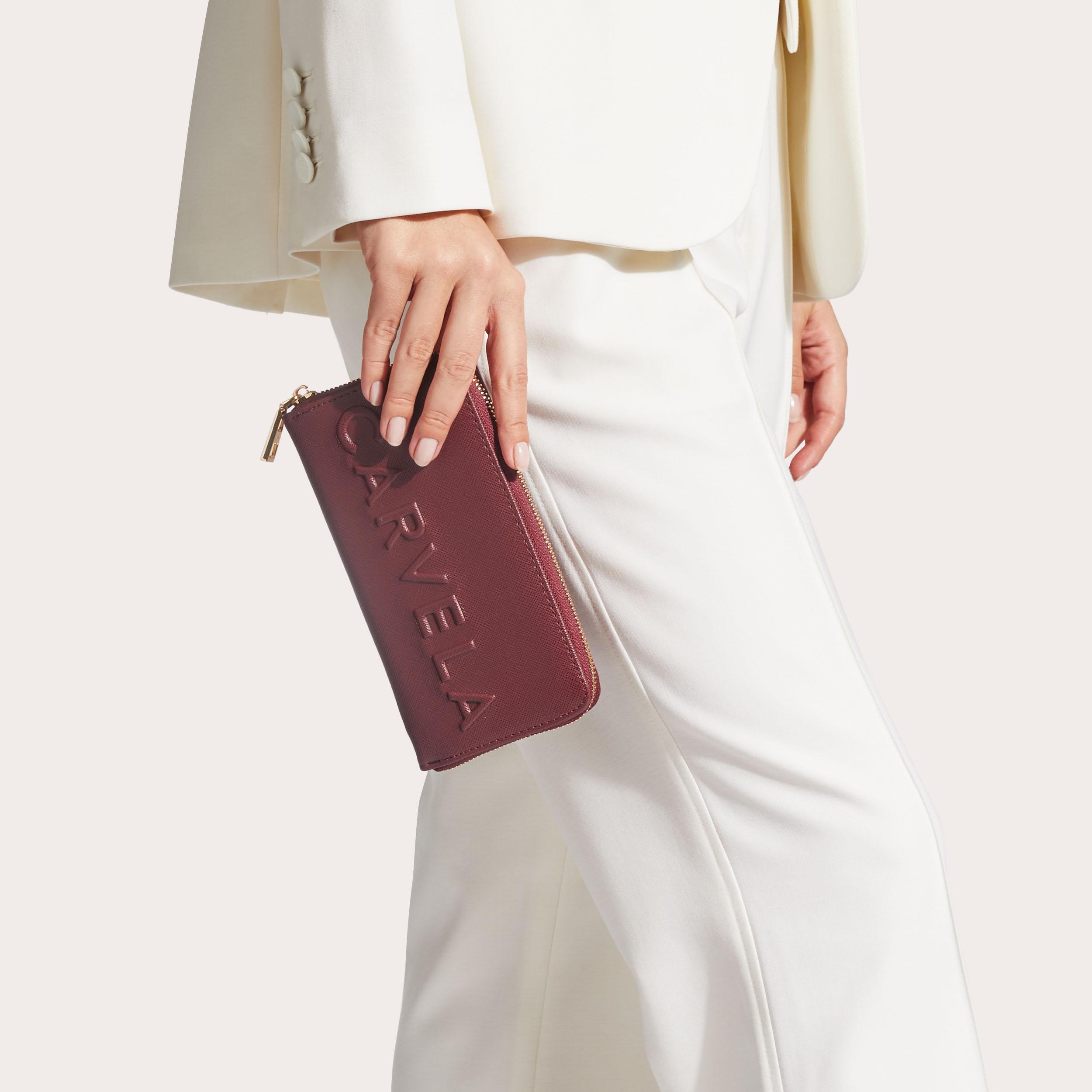 FRAME PURSE Dark Red Purse by CARVELA